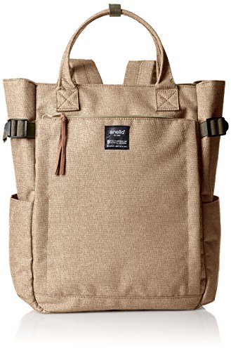 anello(アネロ) Women Regular 2-Way Tote Backpack, Biege