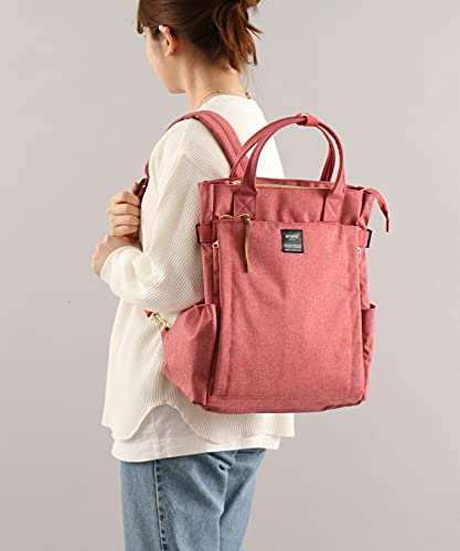 anello(アネロ) Women Regular 2-Way Tote Backpack, Biege