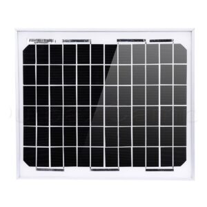 nuzamas 10w 12v solar panel aluminium frame battery charger home off grid caravan boat shed car motorhome camping fishing hunting portable power