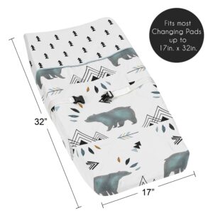 Changing Pad Cover for Bear Mountain Watercolor Collection by Sweet Jojo Designs