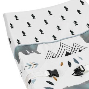 Changing Pad Cover for Bear Mountain Watercolor Collection by Sweet Jojo Designs