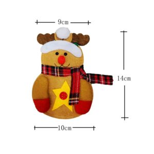 DegGod 8Pcs Christmas Tableware Holders Set, Santa Claus Elk Knife and Fork Bags Covers for Xmas New Year Party Dinner Table Decorations Ornaments (Elf)