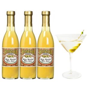 Boscoli Dirty Martini Olive Juice 12.7 ounces (Pack of 3)