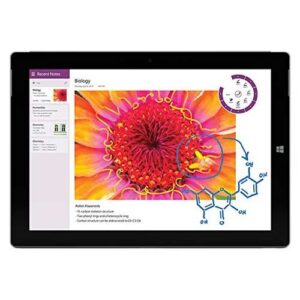 microsoft surface 3 (7g5-00001) intel atom 1.6ghz, 2gb ram, 64gb storage - silver (renewed)