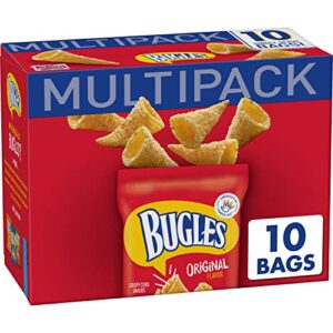 bugles crispy corn snacks, original flavor, snack bag, 8.75 oz