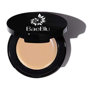 baeblu organic concealer, full coverage cover up, 100% natural, made in usa, flawless