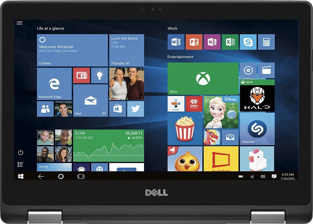 Dell Inspiron 2-in-1 I7378-7571GRY-PUS - 13.3" FHD Touch - 7th Gen Intel Core i7-7500U - 12GB - 256GB Solid State Drive - Silver