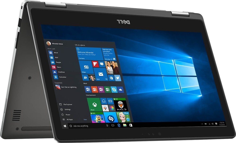 Dell Inspiron 2-in-1 I7378-7571GRY-PUS - 13.3" FHD Touch - 7th Gen Intel Core i7-7500U - 12GB - 256GB Solid State Drive - Silver