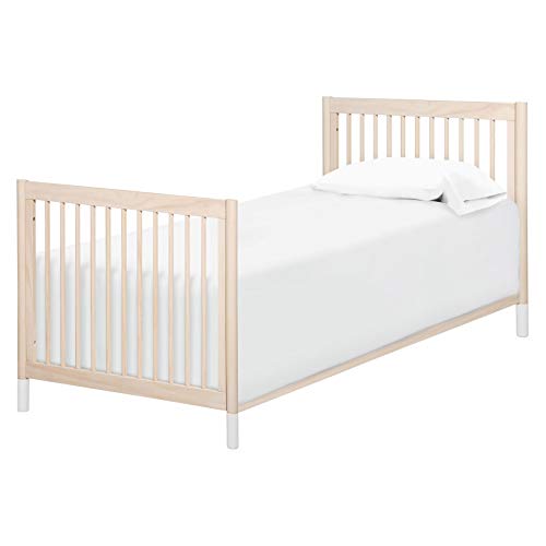 Babyletto Gelato 4-in-1 Convertible Mini Crib in Washed Natural and White, Greenguard Gold Certified