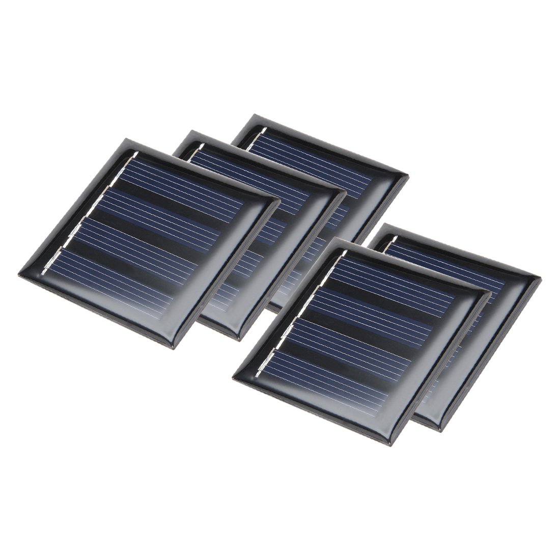 uxcell 5Pcs 2V 80mA Poly Mini Solar Cell Panel Module DIY f Phone Light Toys Charger 53.5mm x 53.5mm