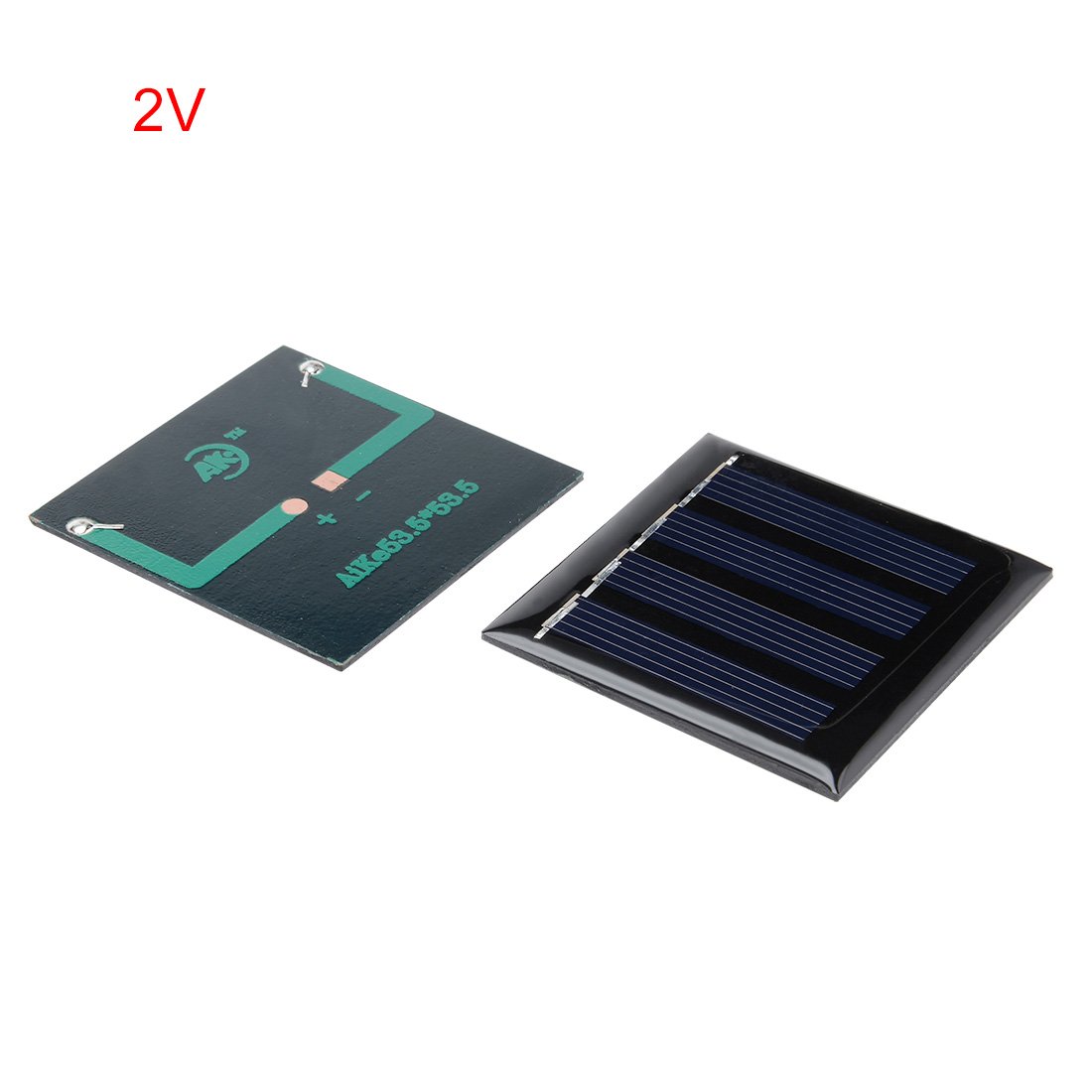 uxcell 5Pcs 2V 80mA Poly Mini Solar Cell Panel Module DIY f Phone Light Toys Charger 53.5mm x 53.5mm