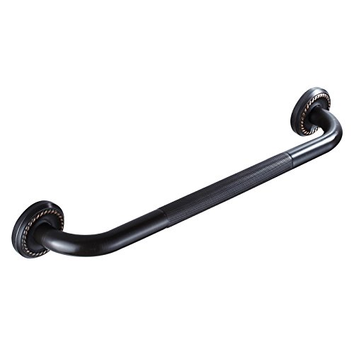 700Brass 12-Inch Grab Bar Featuring Anti-Slip Handrail, Solid Brass, Oil Rubbed Bronze, Heavy-Duty Construction Armrest, Bathroom Bathtube Shower Safety Rail