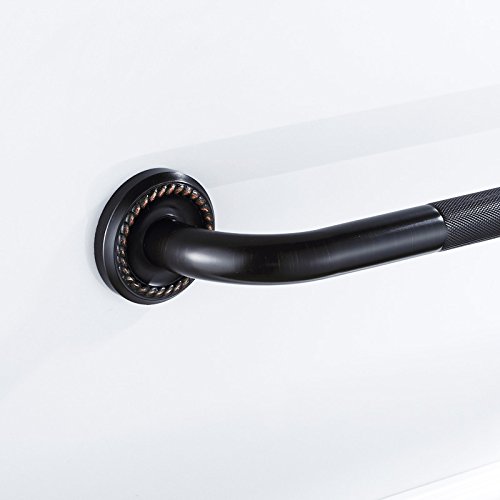 700Brass 12-Inch Grab Bar Featuring Anti-Slip Handrail, Solid Brass, Oil Rubbed Bronze, Heavy-Duty Construction Armrest, Bathroom Bathtube Shower Safety Rail