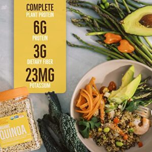 BetterBody Foods Organic Quinoa, Vegan, Complete Plant Protein, Gluten Free, Low Glycemic Rice Replacement, 24 ounce