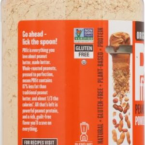 PBfit All-Natural Peanut Butter Powder, Peanut Butter Powder from Real Roasted Pressed Peanuts, 8g of Protein 8% DV (15 oz.)