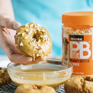 PBfit All-Natural Peanut Butter Powder, Peanut Butter Powder from Real Roasted Pressed Peanuts, 8g of Protein 8% DV (15 oz.)