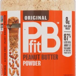 PBfit All-Natural Peanut Butter Powder, Peanut Butter Powder from Real Roasted Pressed Peanuts, 8g of Protein 8% DV (15 oz.)