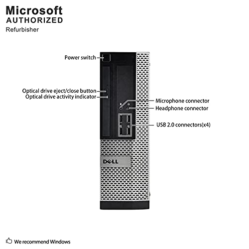 DELL Optiplex 990 SFF Flagship Premium Business Desktop Computer (Intel Quad-Core i5-2400 up to 3.4GHz, 16GB RAM, 2TB HDD, DVD, WiFi, VGA, DisplayPort, Windows 10 Professional) (Renewed)']