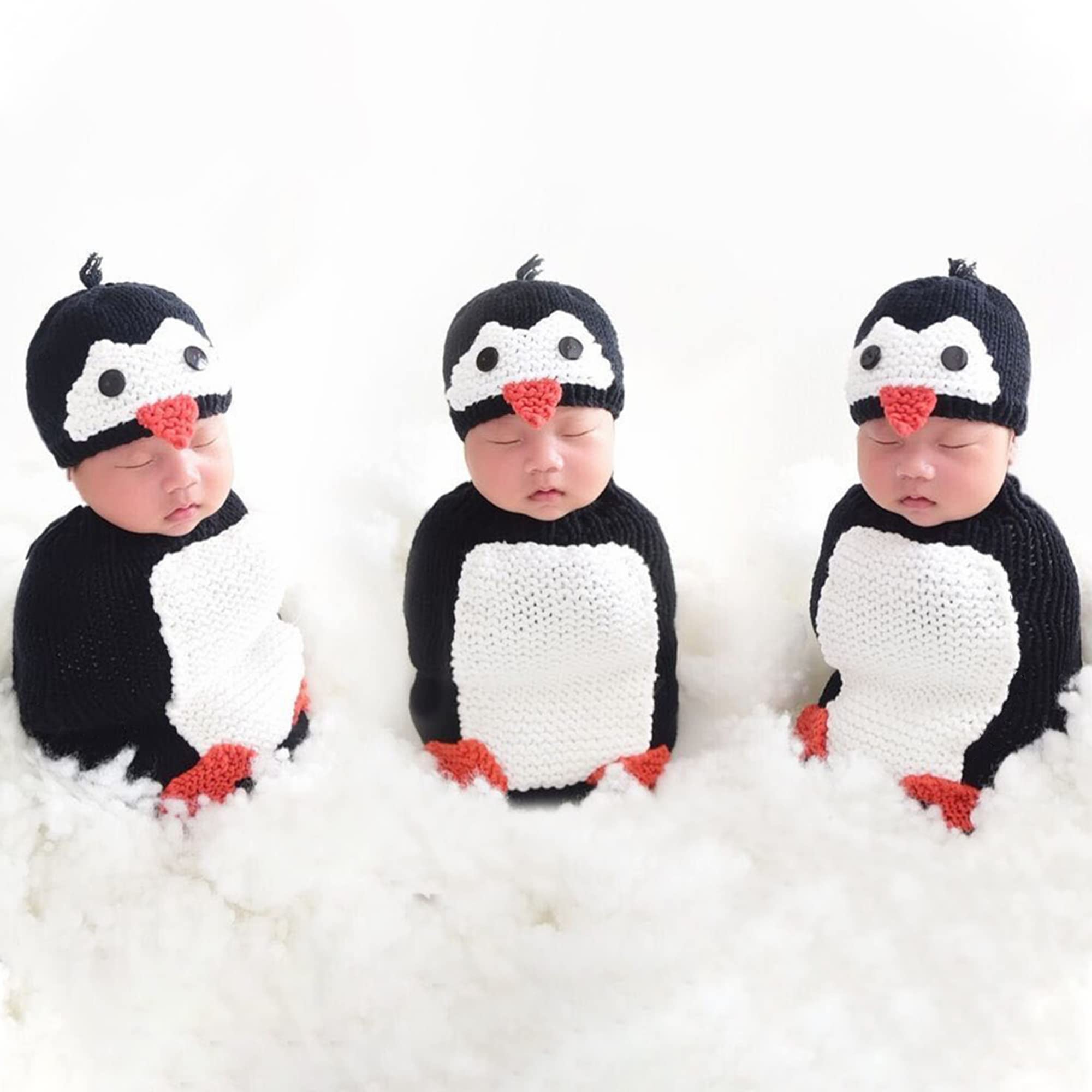 Unisex Newborn Baby Photography Props Cute Penguin Sleeping Bag Halloween Costume (Penguin)