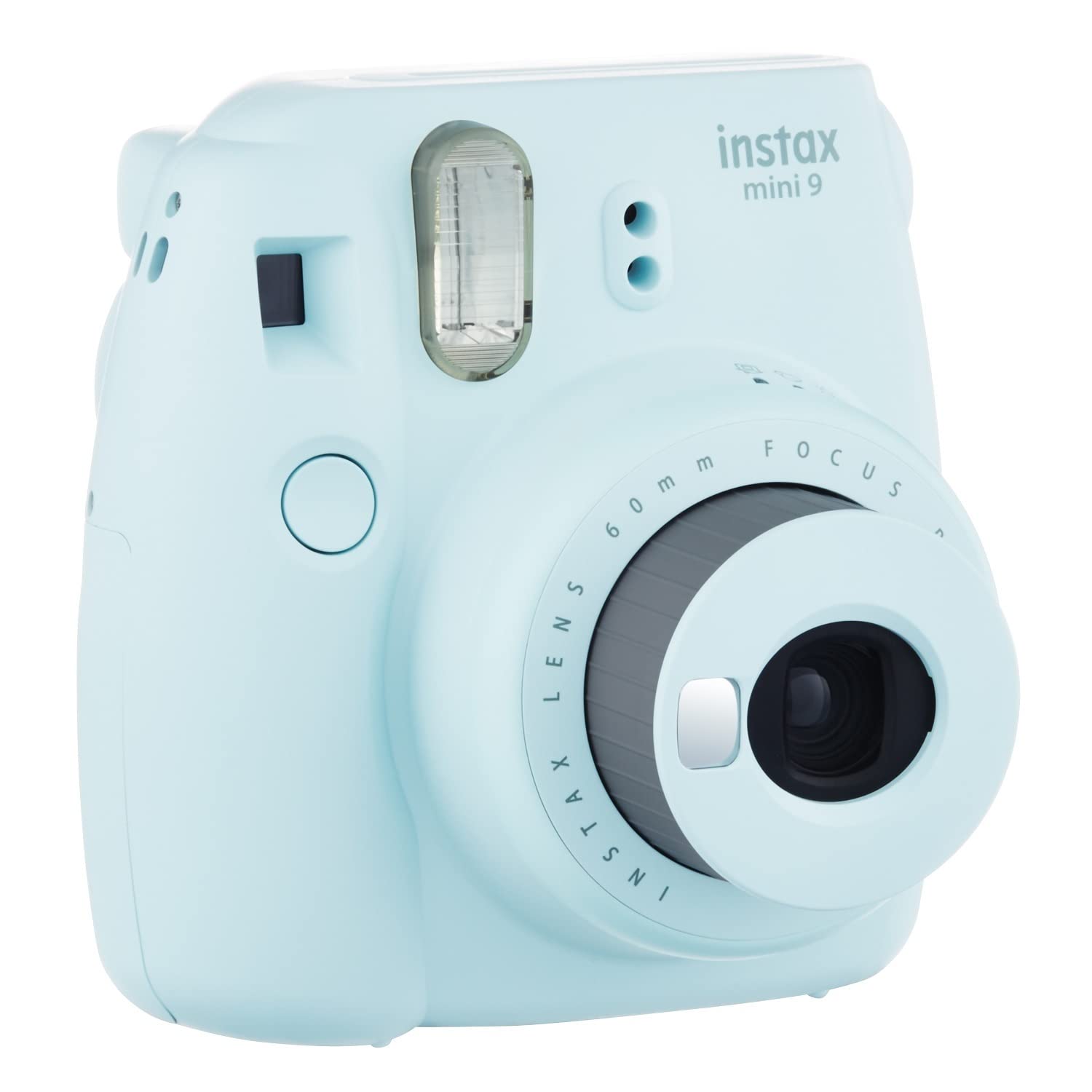 Fujifilm Instax Mini 9 Instant Camera (Ice Blue) with 2 x Instant Twin Film Pack (40 Exposures)