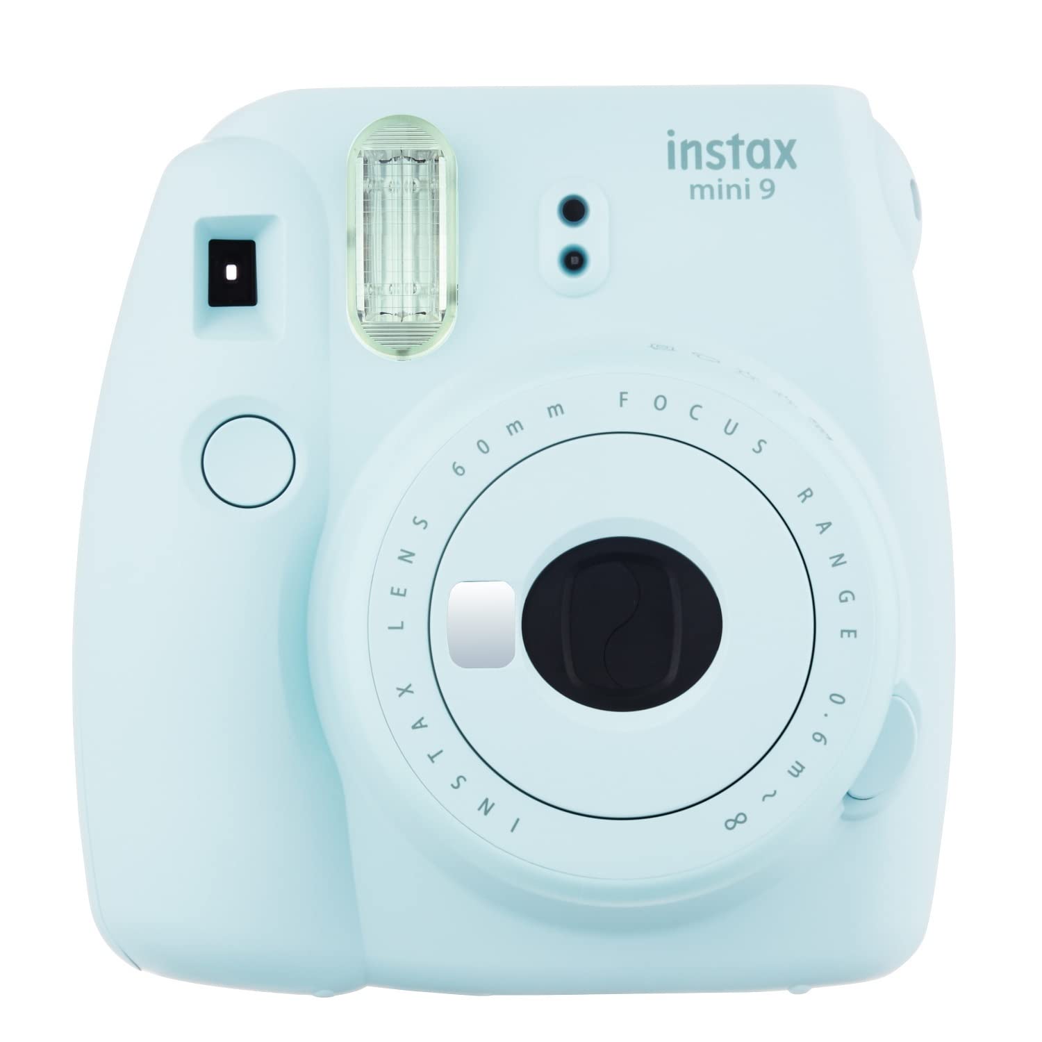 Fujifilm Instax Mini 9 Instant Camera (Ice Blue) with 2 x Instant Twin Film Pack (40 Exposures)