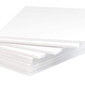 mbc mat board center, pack of 10 1/8" white foam core boards (12x16, white)