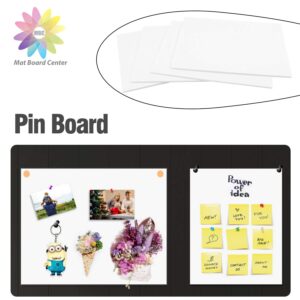 MBC MAT BOARD CENTER, Pack of 10 1/8" White Foam Core Boards (12x16, White)