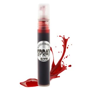 bloody mary fake blood makeup spray - 0.25oz - for theater and costume or halloween zombie, vampire and monster dress up