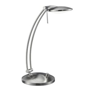 arnsberg 525810107 dessau led desk lamp in nickel-matte