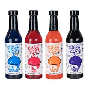 12.7oz Sno-Cone Syrups (4 Pack)