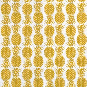 Con-Tact Brand Grip Prints Non-Adhesive Non-Slip Counter Top, Drawer/Shelf Liner, 18" x 4', Gold Pineapple