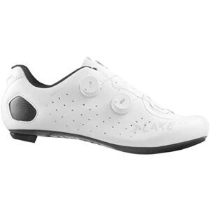 lake cx332 wide cycling shoe - men's white, 47.0