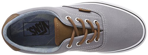 Vans Unisex Low-Top Sneakers, Grey ((C/Yellow) Frost Gray/Acid Denim Q70), 12 US Women