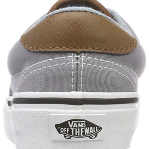 Vans Unisex Low-Top Sneakers, Grey ((C/Yellow) Frost Gray/Acid Denim Q70), 12 US Women