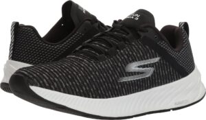 skechers womens go run forza 3 black/white 11 b - medium