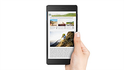 Lenovo Tab 7 Essential, 7-Inch Android Tablet, MediaTek 64-bit (Quad-Core 1.3 GHz) Processor, 1GB RAM, 16GB Storage, Black, ZA300146US