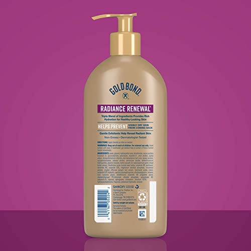 Gold Bond Radiance Renewal Hydrating Lotion, 14 oz., for Visibly Dry, Flaky & Ashy Skin