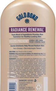 Gold Bond Radiance Renewal Hydrating Lotion, 14 oz., for Visibly Dry, Flaky & Ashy Skin