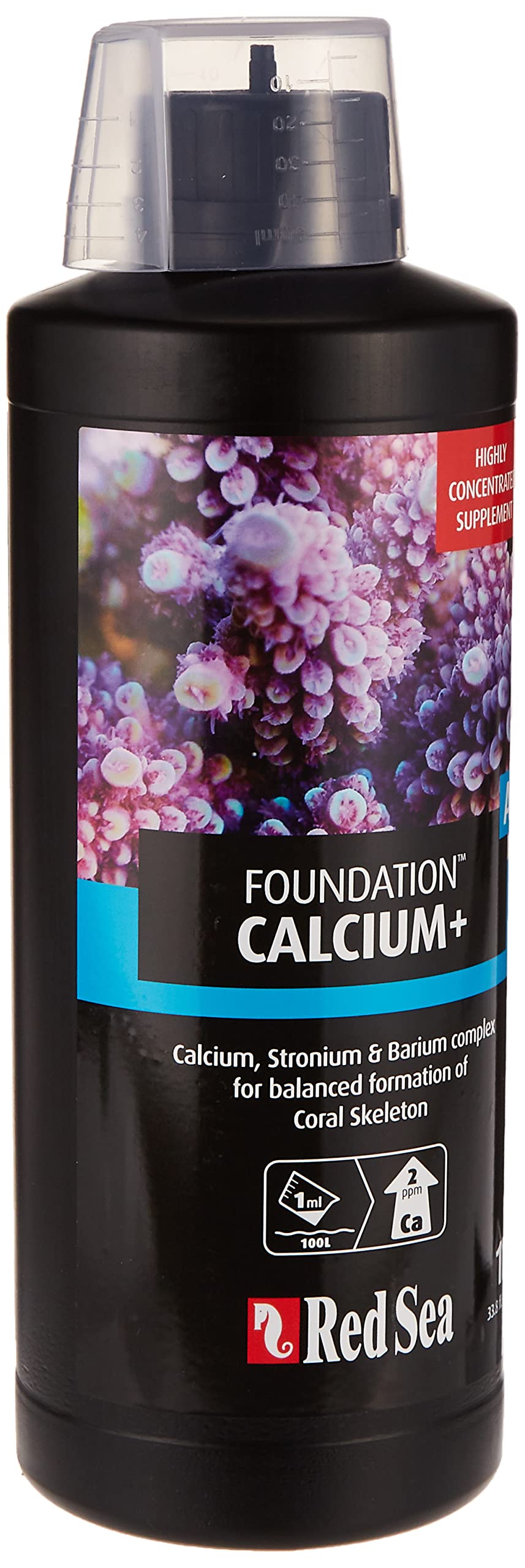 Aqcult 306167 1 Ltr Red Reefer Foundation A Calcium & Strontium