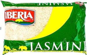 iberia jasmine rice, 5 lbs. long grain naturally fragrant enriched jasmine rice