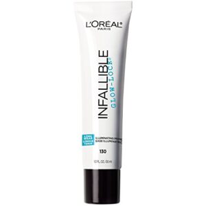 l'oreal paris makeup infallible pro glow-lock longwear illuminating face primer, 1 ounce