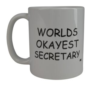 rogue river tactical funny coffee mug wolds okayest secretary novelty cup great gift idea workplace office