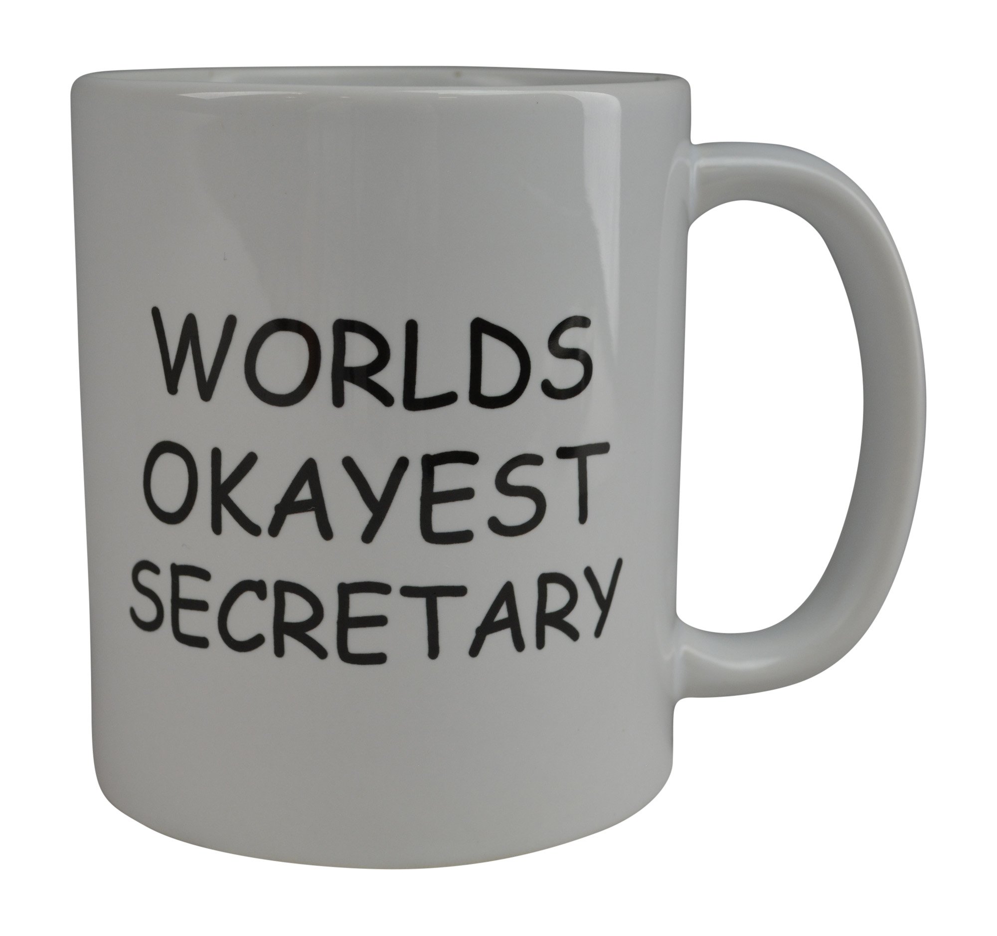 Rogue River Tactical Funny Coffee Mug Wolds Okayest Secretary Novelty Cup Great Gift Idea Workplace Office