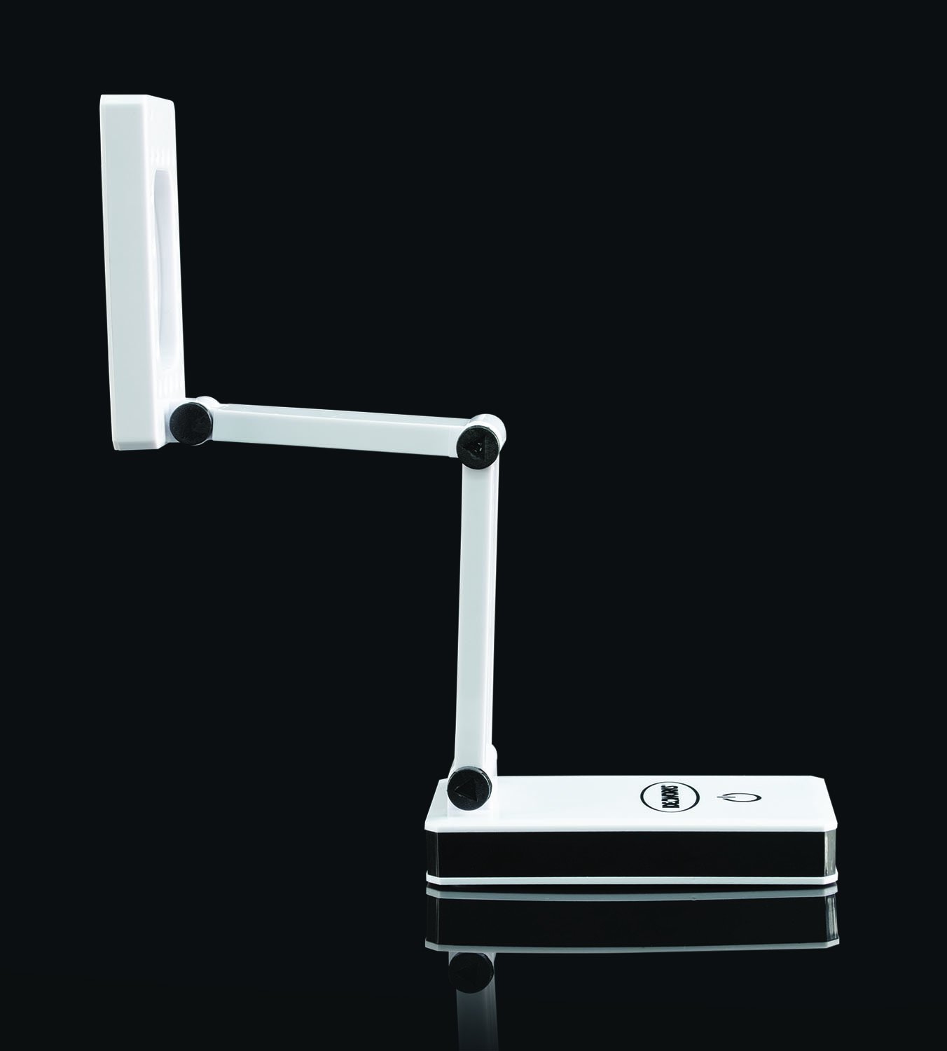 IdeaWorks JR7911 LED Desk Lamp, White with Magnifying Glass