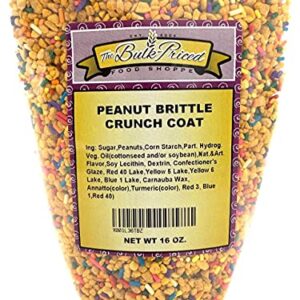 The Bulk-Priced Food Shoppe Peanut Brittle Crunch Coat Ice Cream Topping (1 lb. Resealable Zip Lock Stand Up Bag), Kosher