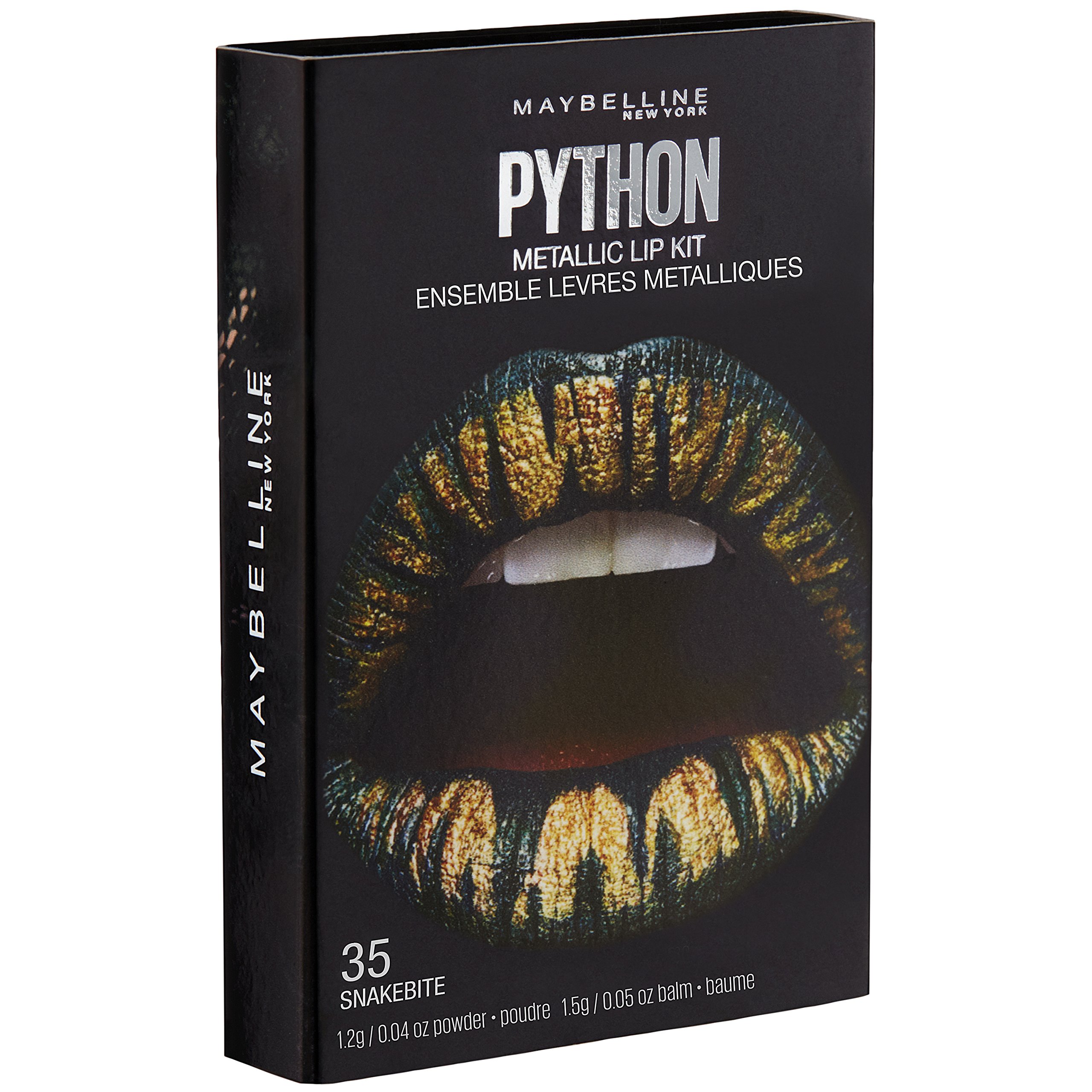 Maybelline New York Lip Studio Python Metallic Lip Makeup Kit, Snakebite, 0.09 oz.