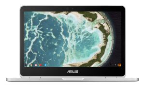 asus chromebook flip c302 2-in-1 laptop- 12.5” full hd 4-way nanoedge touchscreen, intel core m5, 4gb ram, 64gb flash storage, all-metal body, backlit keyboard, chrome os- c302ca-dh54 silver