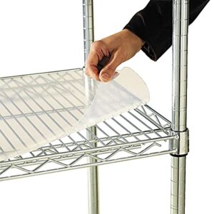 Alera SW59SL3618 Shelf Liners for Wire Shelving, Clear Plastic, 36w X 18d, 4/pack