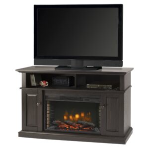 muskoka delaney 48" media fireplace-rustic brown