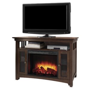 muskoka wyatt 48" media fireplace-burnished oak